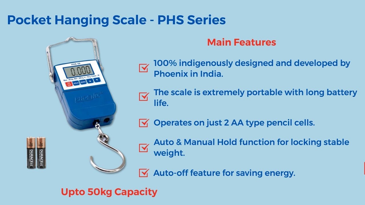 Phoenix | Pocket Hanging Scale - YouTube