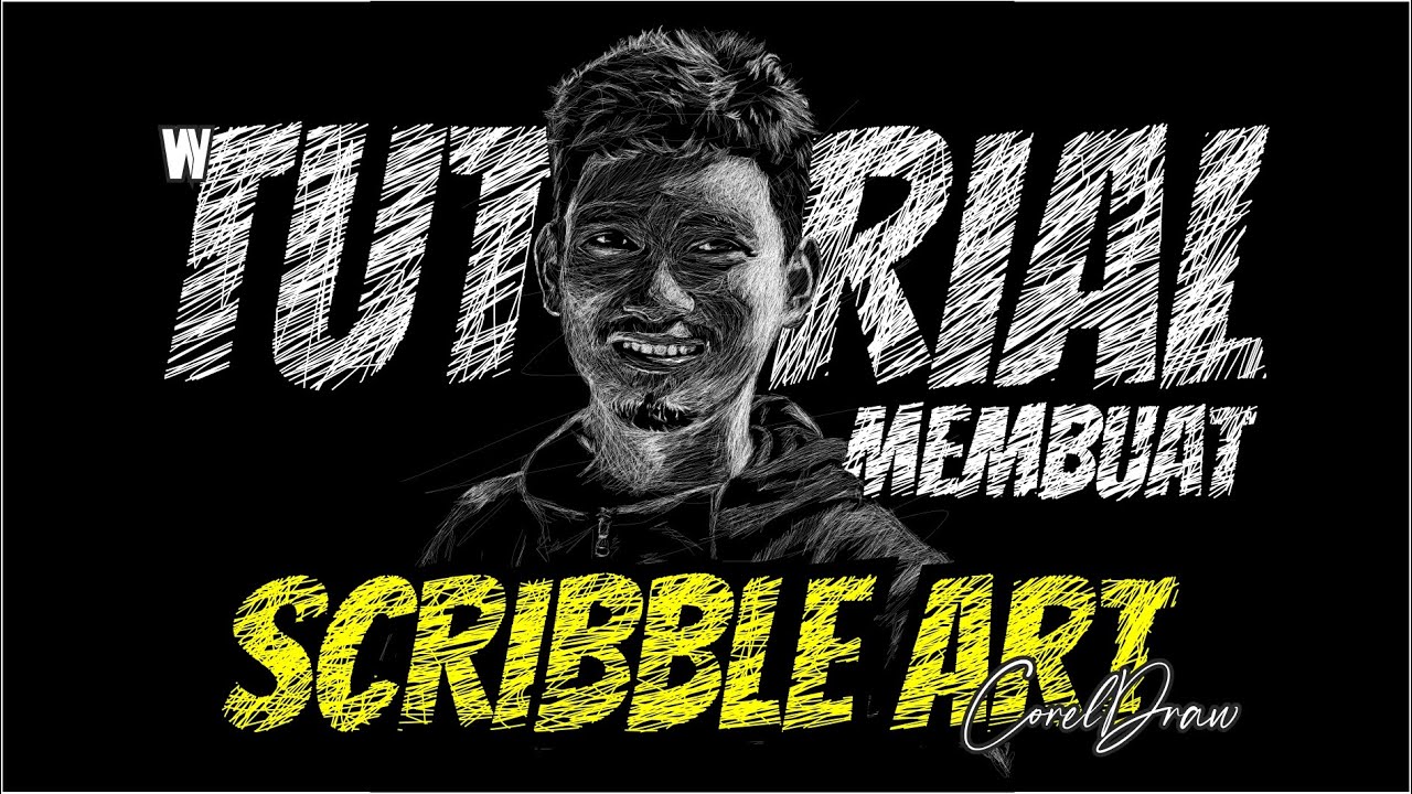 TUTORIAL MEMBUAT SCRIBBLE ART PORTRAIT CORELDRAW (DEVIN SANDA) - YouTube