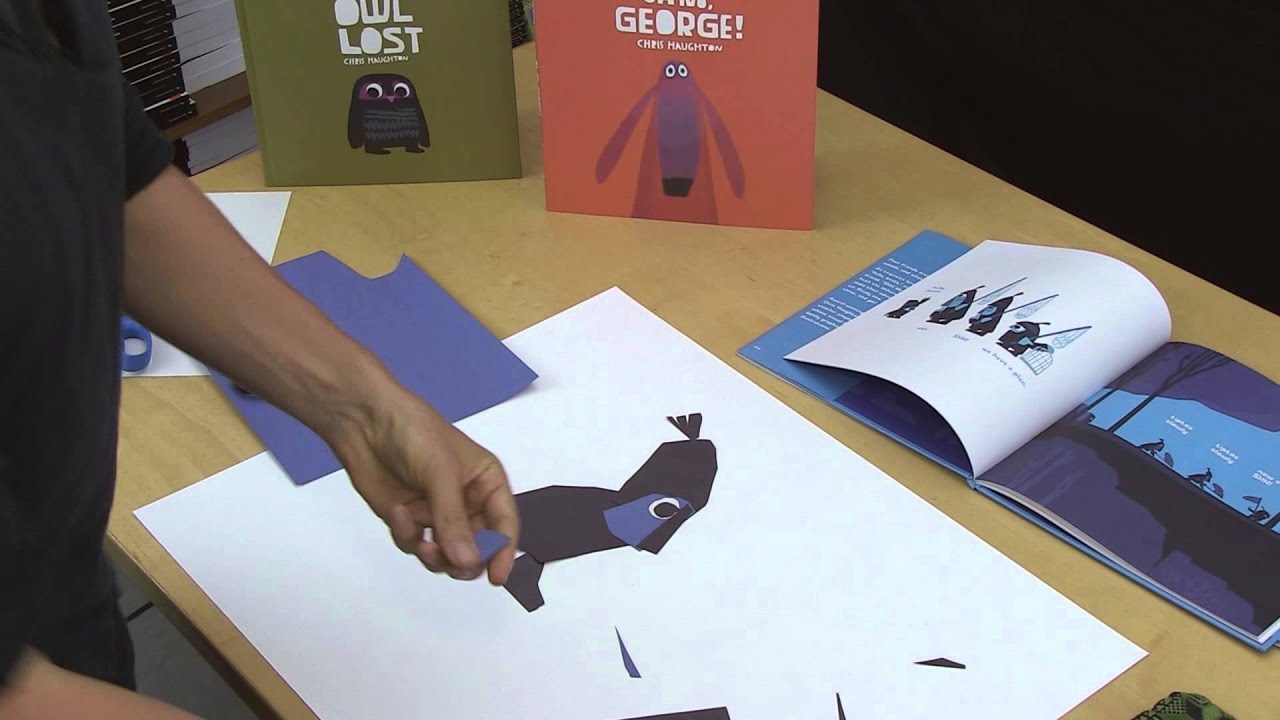 Illustrator Chris Haughton Creates Character Using Construction Paper ...