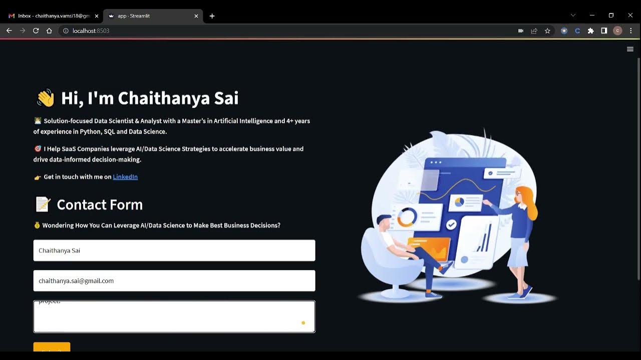 Building Contact Form with Email Integration using Python & Streamlit - YouTube