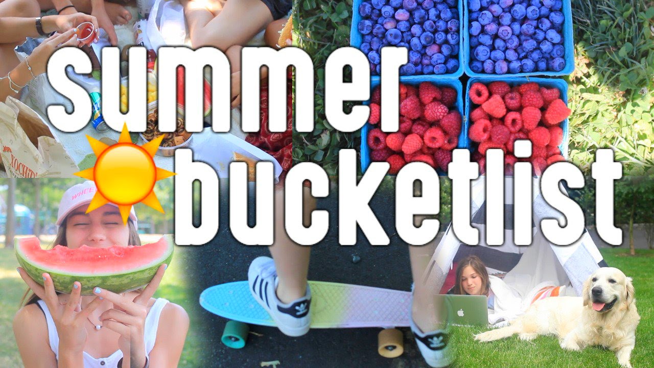 Summer Bucketlist! Fun Things to do This Summer! - YouTube