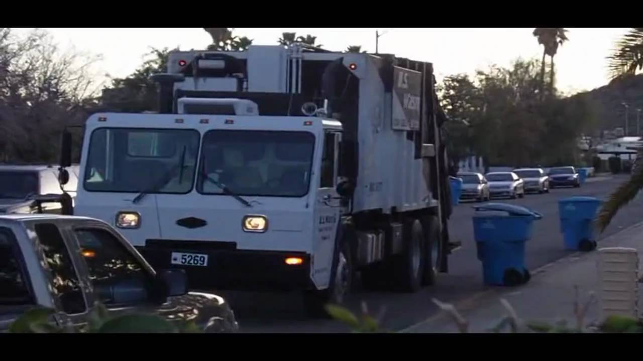 US WASTE ⇨ CRANE CARRIER PAKMOR GARBAGE TRUCK - YouTube