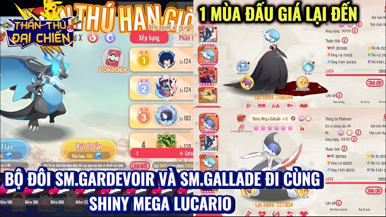Thần Thú Đại Chiến - 1 Mùa đấu giá lại đến S+ Alain Mega Charizard X ...