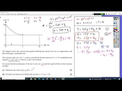 A level Mechanics Variable acceleration - YouTube