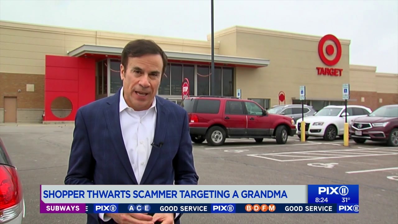 Shopper thwarts suspected scammer at Target - YouTube