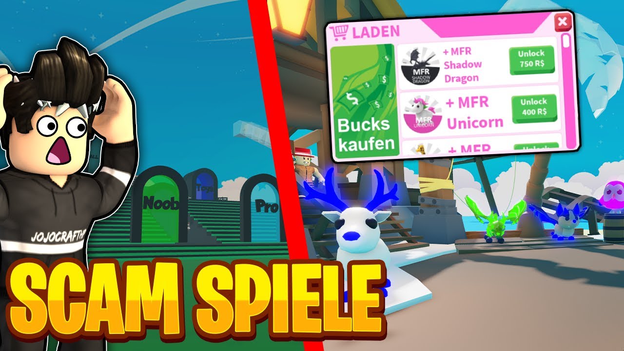 Die HEFTIGSTEN Adopt Me SCAM Games! So wirst du GEHACKT - YouTube