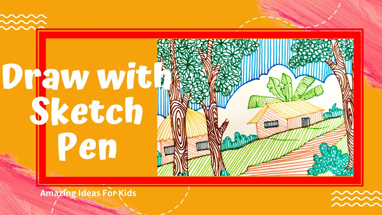 Sketch Pen Drawing for Beginners: Easy Tips and Simple Techniques - YouTube
