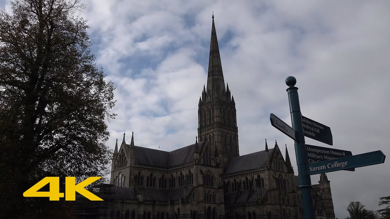 Salisbury Walk: City Centre【4K】 - YouTube