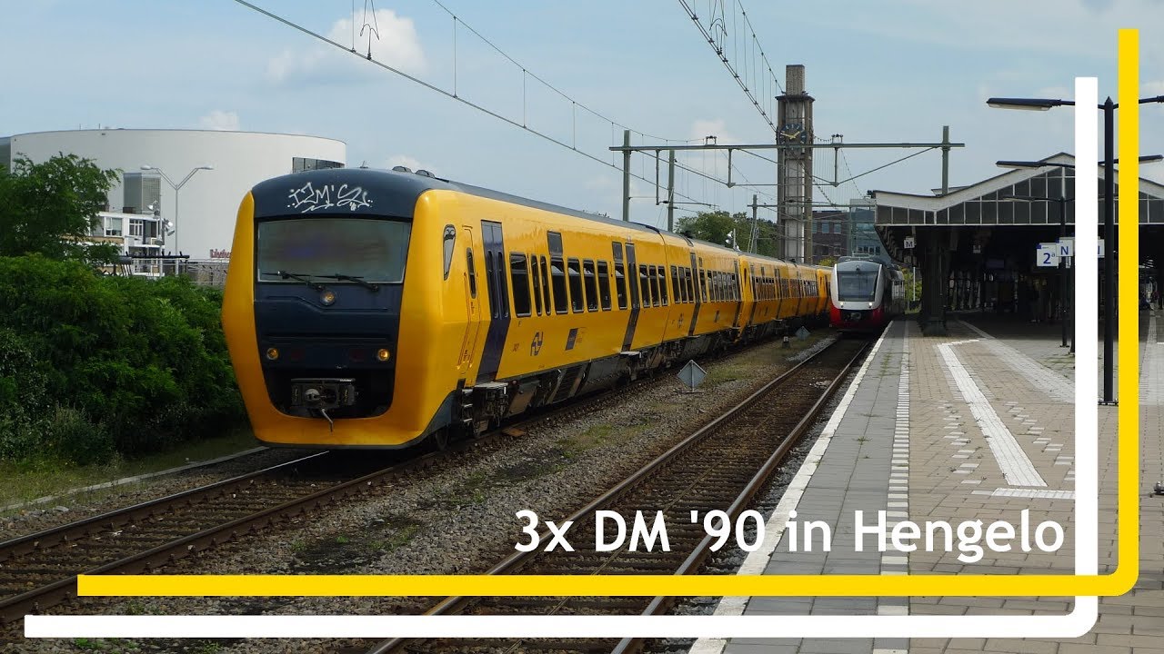 NS DM '90 3427, 3440 & 3438 vertrekken in Hengelo // 16 augustus 2017 ...