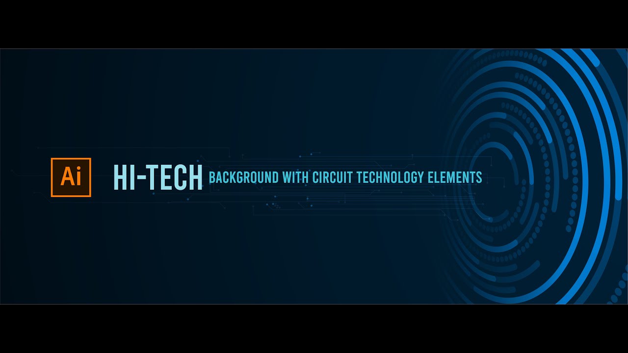 Creating Hi-tech Background with Circuit Technology Elements in Adobe ...