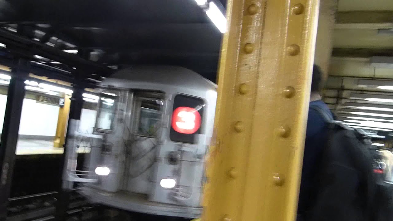 MTA NYC Subway: R62 (3) Train arriving at 34 St. Penn Station - YouTube