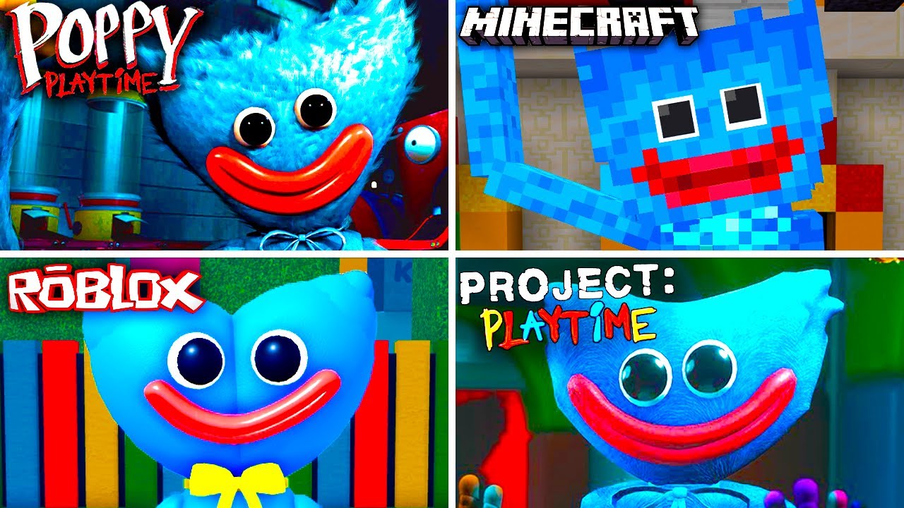 Poppy Playtime - Evolution of Friendly Huggy Wuggy | All Jumpscares ...