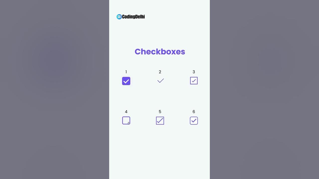 Cool Effect Checkboxes | HTML CSS - YouTube