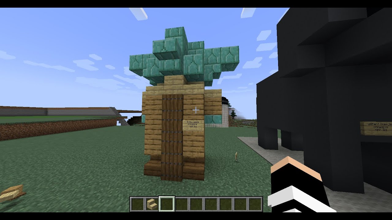 Ik heb baby yoda gemaakt in minecraft! - YouTube