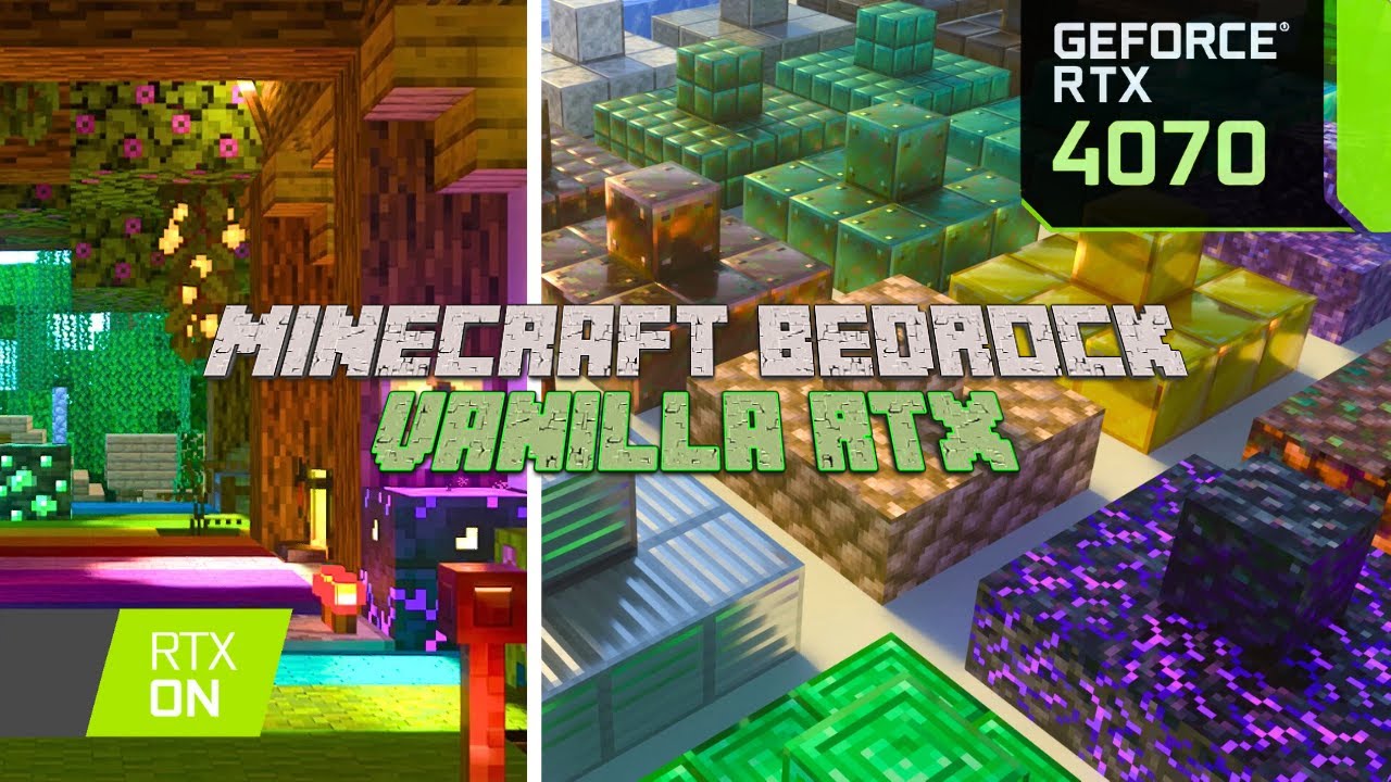 Minecraft Bedrock with Ultra RTX Shaders! 🤯 INSANE Graphics on RTX 4070 ...