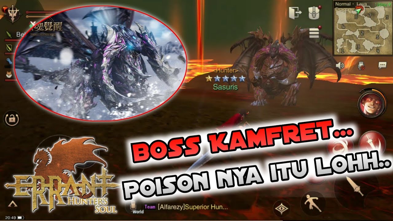 Susah Amat Cuk Ini Boss, (NEW BOSS) Lava Dragon - Errant: Hunter's Soul ...