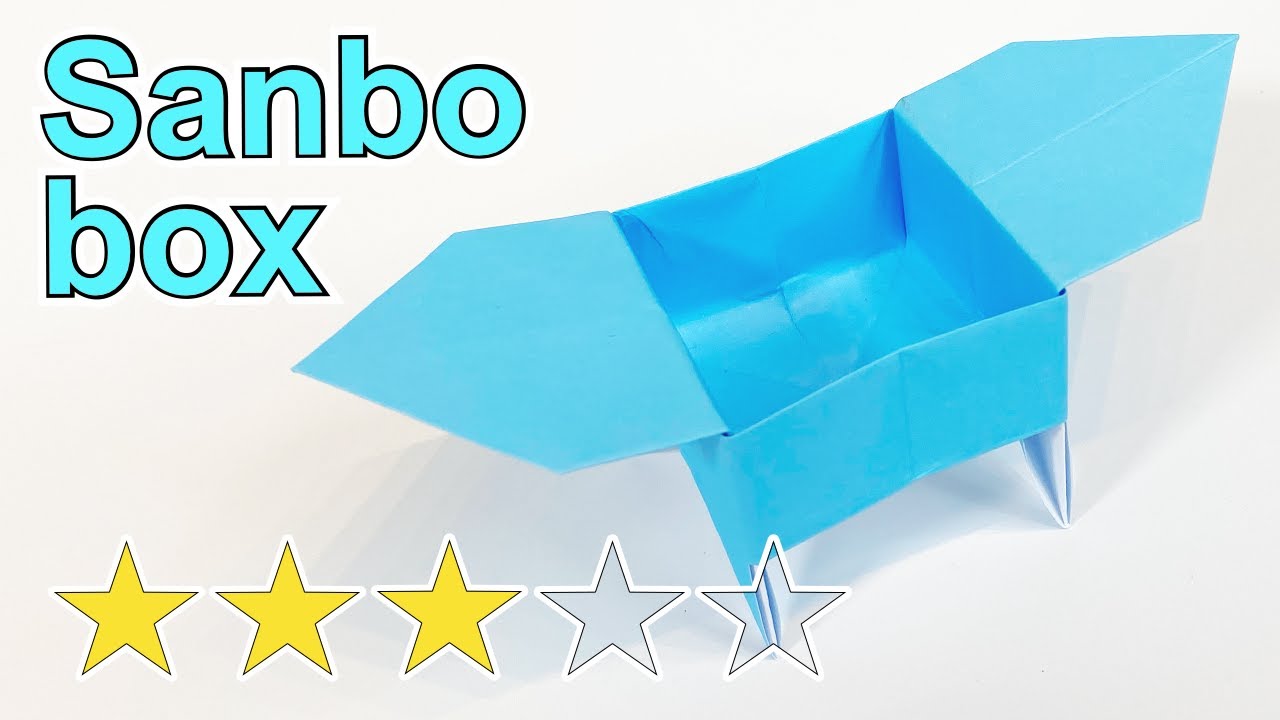 How to make Origami Sanbo Box 〜三方〜 | DIY Easy Origami Paper Folding ...