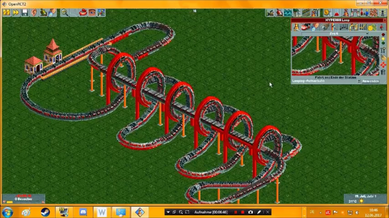 openRCT2 Fun with funny cheats - YouTube
