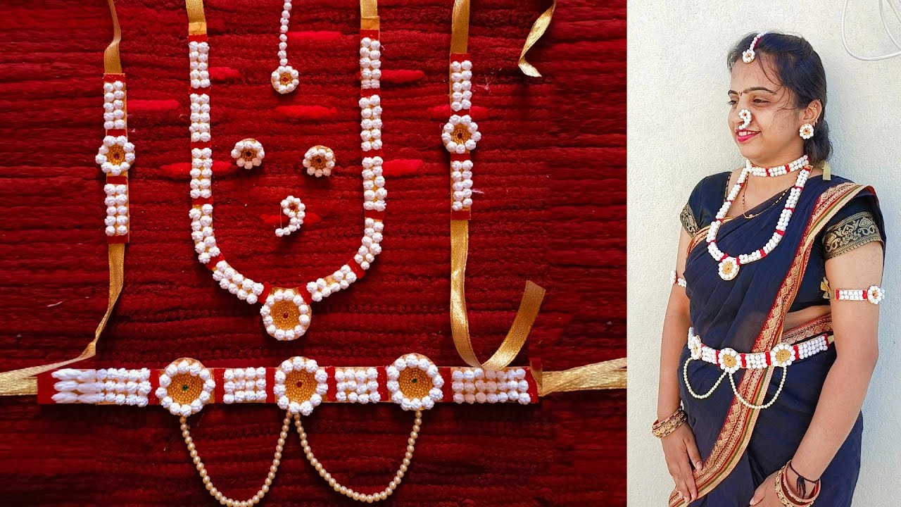 Easiest way to make jewellery for makar sankranti | हलव्याचे दागिने ...