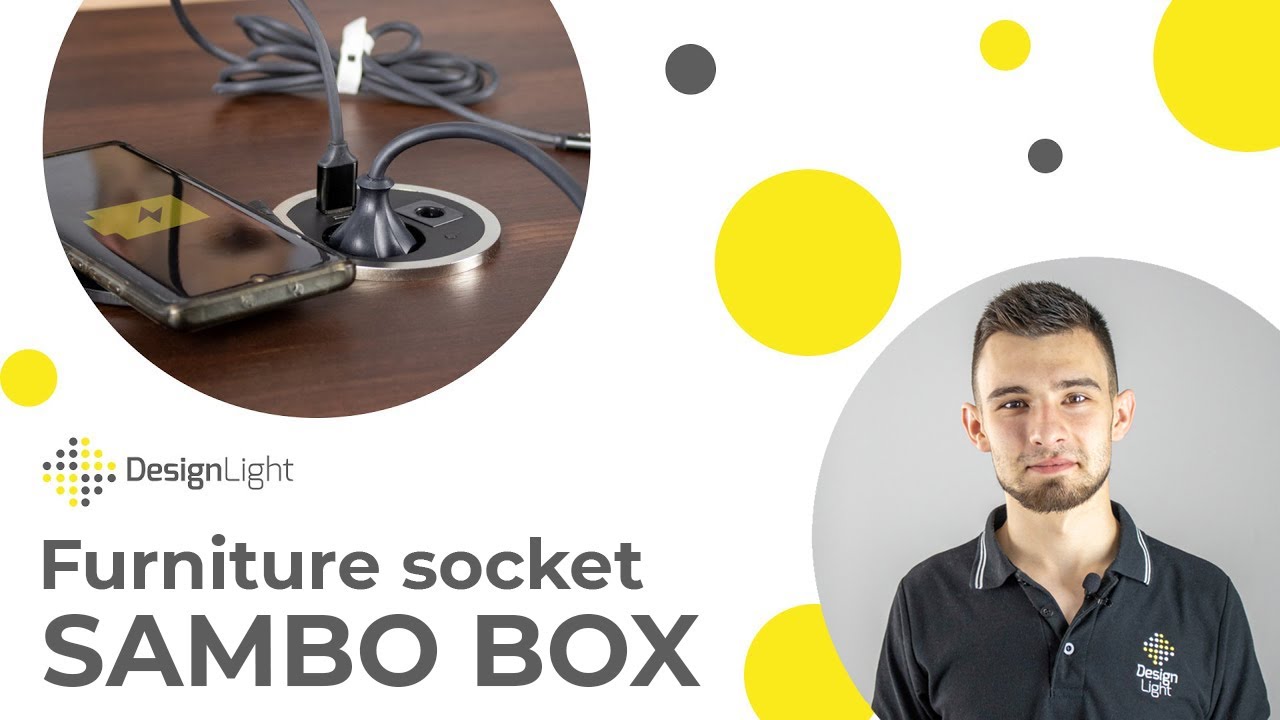 Installation and function of the SAMBO BOX furniture socket with an ...