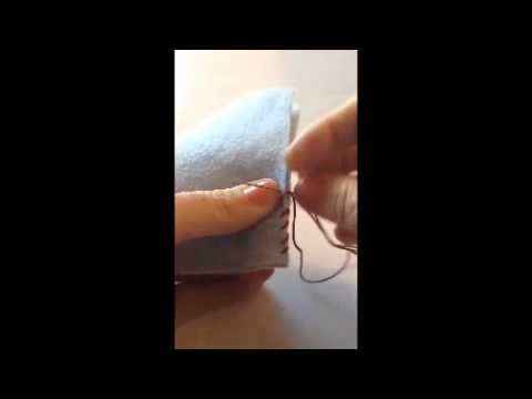 How to Overcast- Whipstitch Stitch - quick and easy tutorial - YouTube