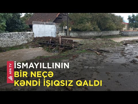 Leysan nəticəsində Qəbələ-Laza yolu yararsız vəziyyətə düşüb - APA TV