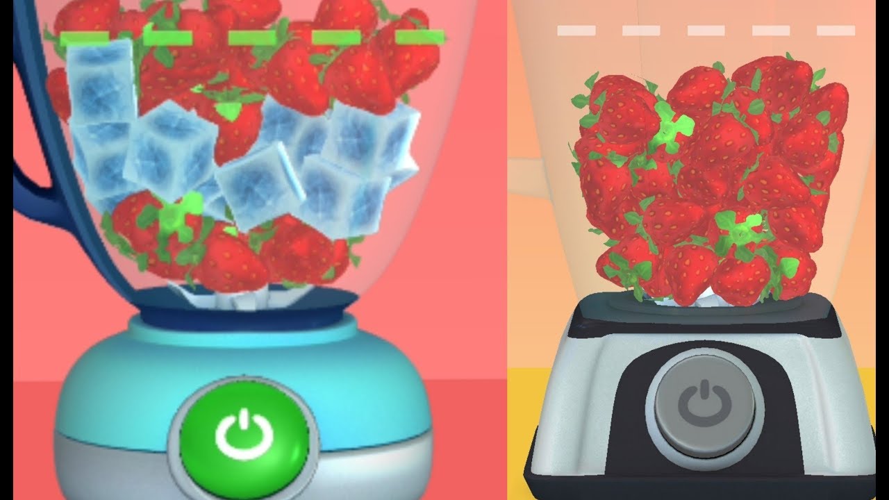 toys Kids games mixer fruit juice strawberry and banana - YouTube