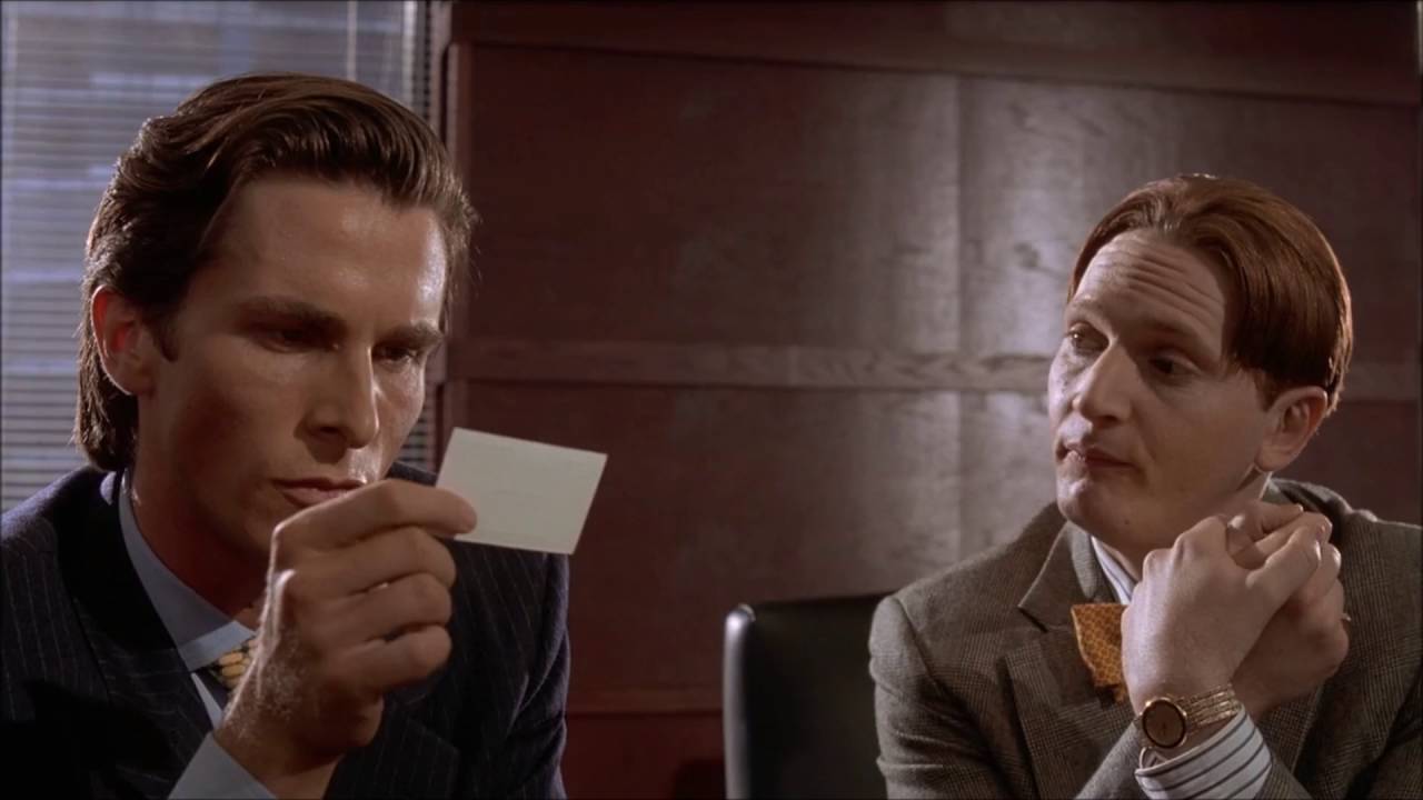 best scenes from american psycho - YouTube