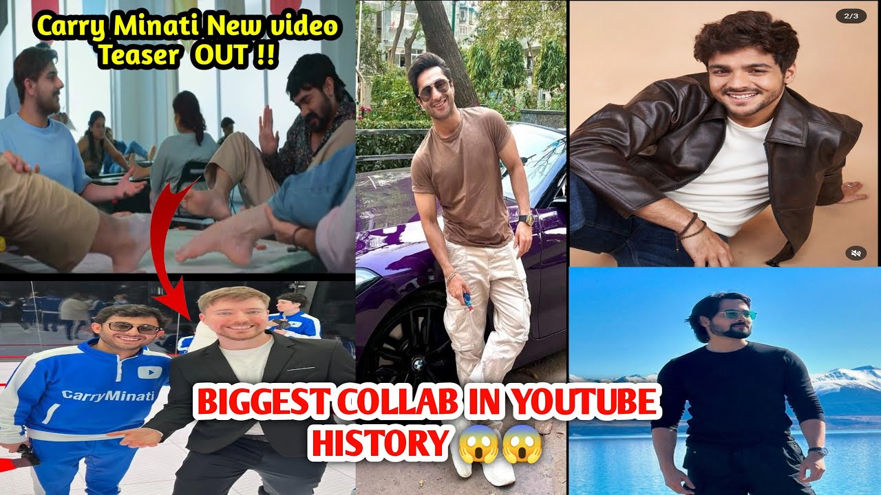 BIGGEST COLLAB EVER !🤯 Carry Minati New Video Teaser OUT | ALL Biggest ...