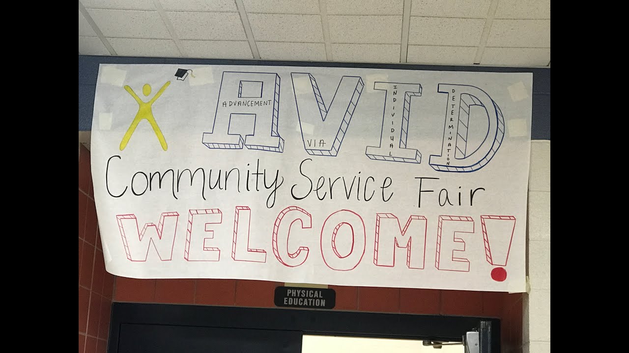 AVID Community Service Information 2021 - YouTube