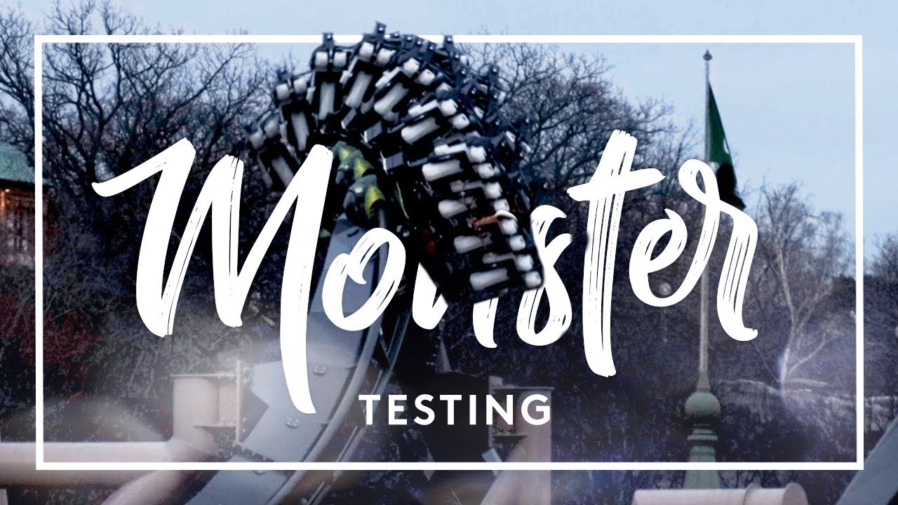 Monster FIRST TESTING - B&M Invert at Gröna Lund testing on the evening ...
