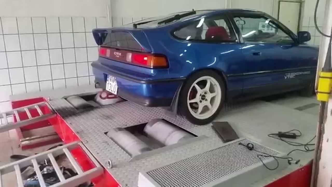 Honda Crx Ee8 B18c6 Dyno Youtube