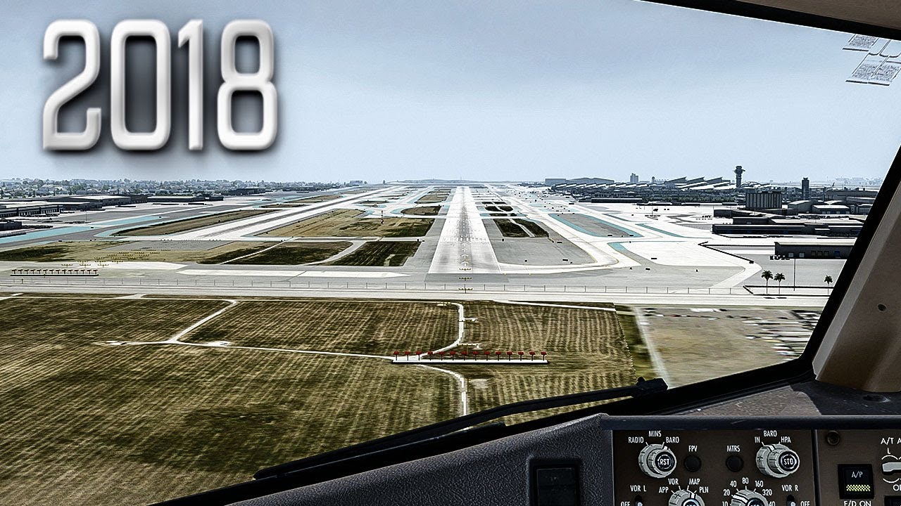 New Flight Simulator 2018 in 4K | Spectacular Approach and Landing in ...