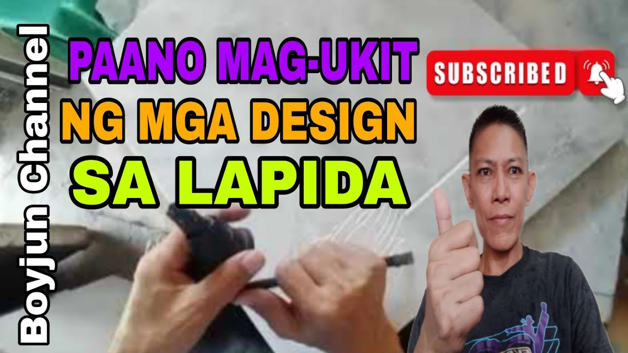 PAANO MAG-UKIT NG MGA DESIGN SA LAPIDA - YouTube