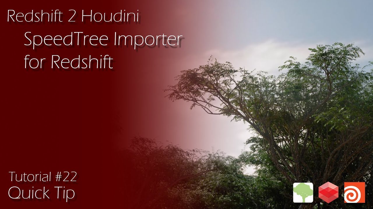 Redshift 2 Houdini - #22 - SpeedTree Importer For Redshift - Quick Tip ...