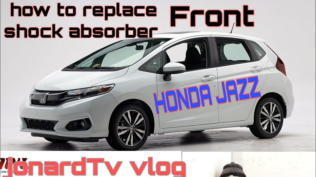 How to replace front shock absorber / Honda JAZZ - YouTube