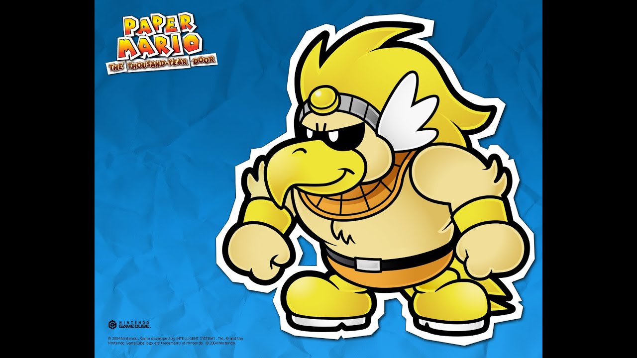 Paper Mario The Thousand Year Door - Chapter 3 Battle: Rawk Hawk - YouTube