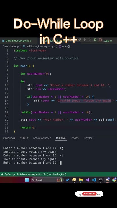 C++ | Tips Do-While-Loop in C++ #shorts #cpp #coding #shorts - YouTube