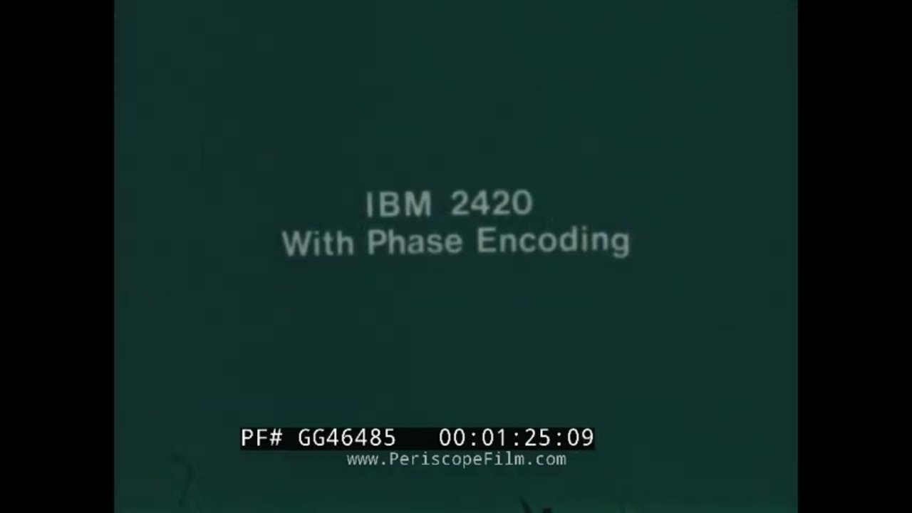 IBM MODEL 2420 WITH PHASE ENCODING 1970s COMPUTER MAGNETIC TAPE UNIT ...