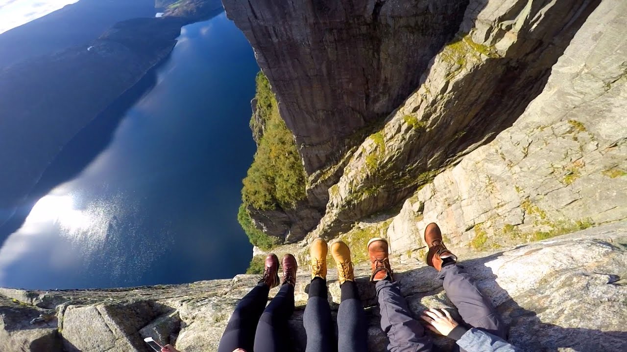 The Most Amazing & Dangerous Cliff In Norway - YouTube