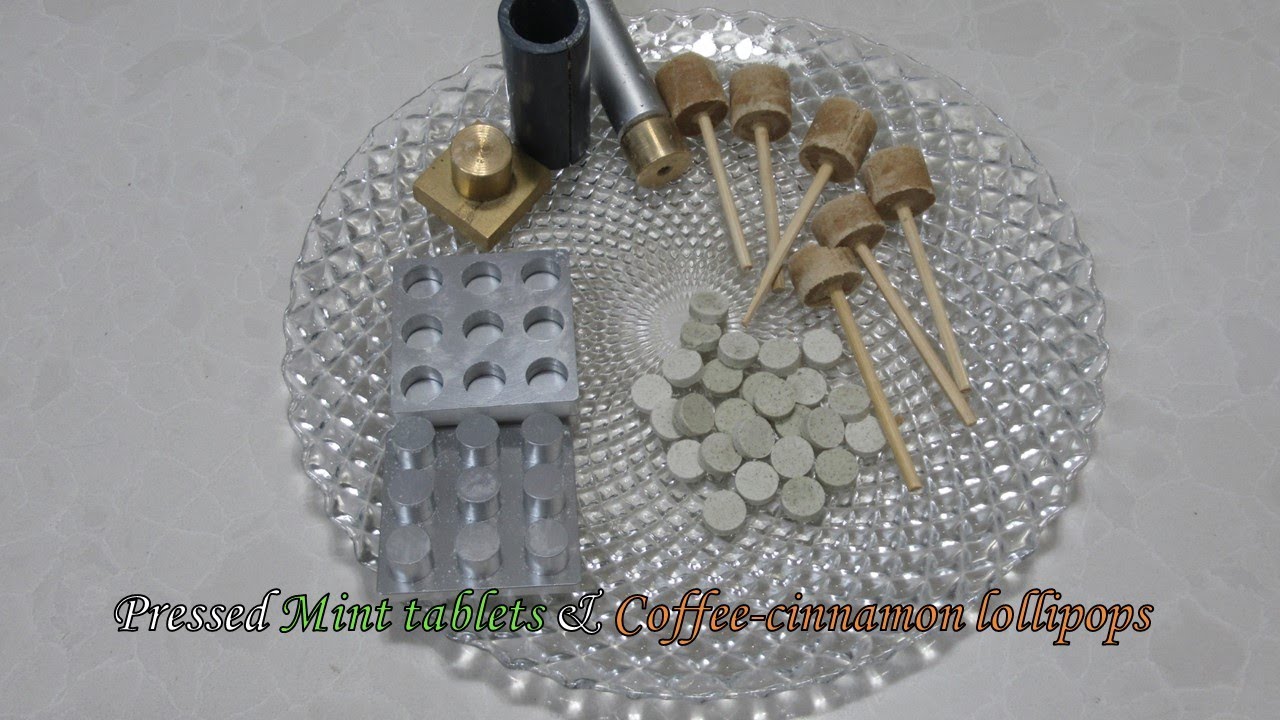 Pressed candies - sugar free mint candies & sugar based coffee and ...