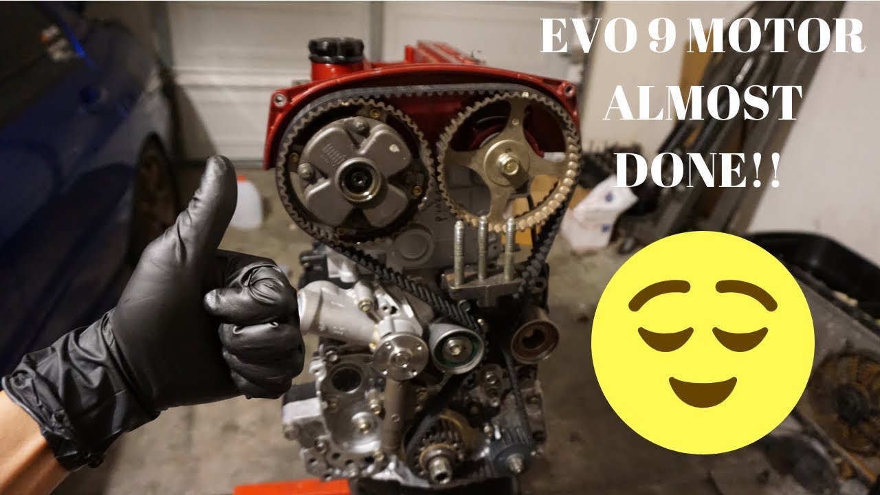 evo 9 head, cams,and timing install!!! (lancer evolution 9) - YouTube