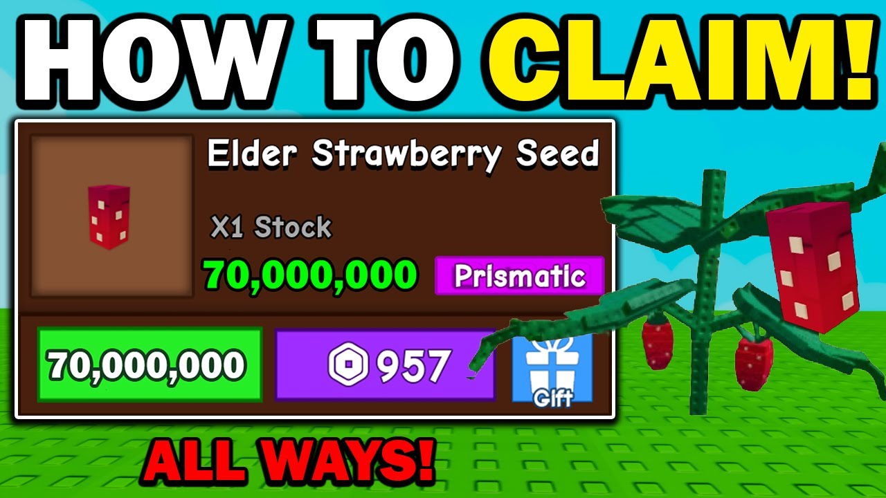 HOW TO GET ELDER STRAWBERRY!! in Grow a Garden ROBLOX - YouTube