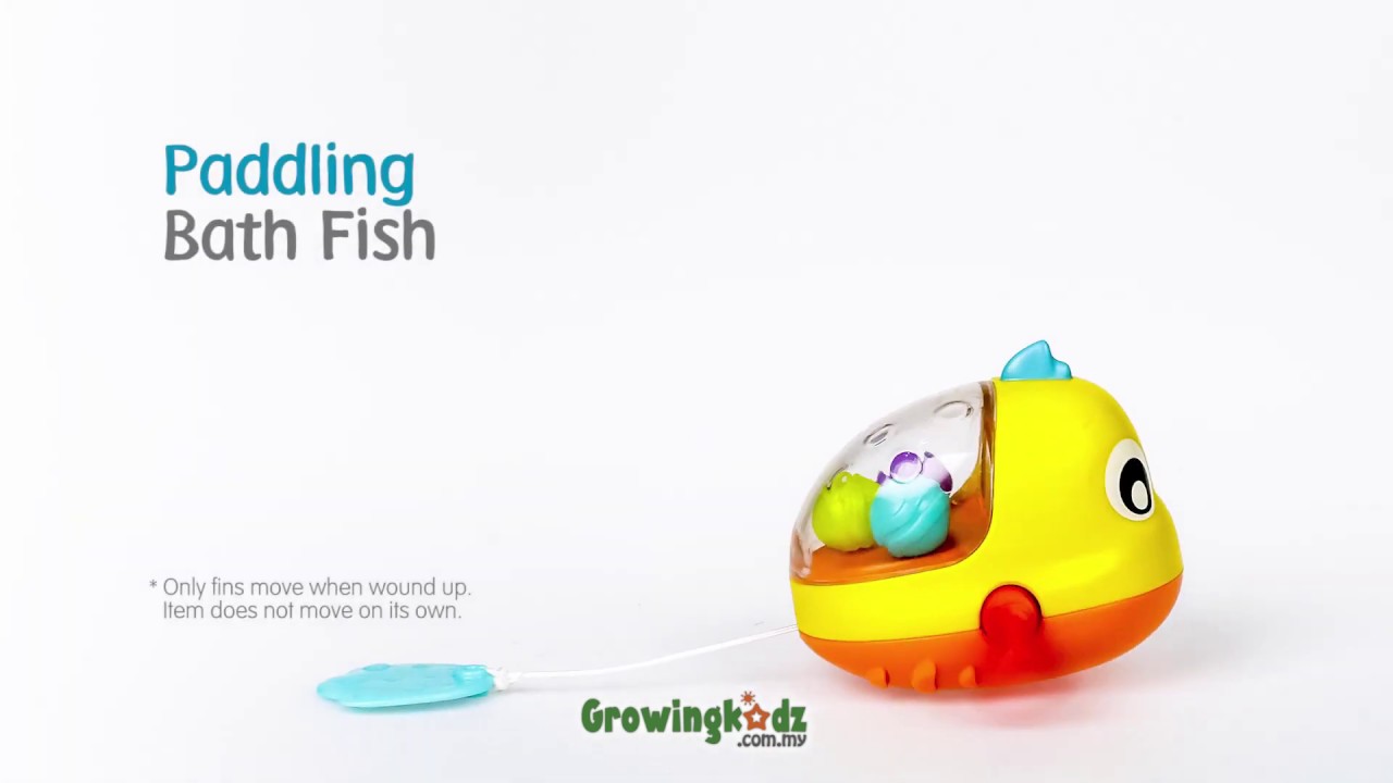 Playgro Paddling Bath Fish - YouTube