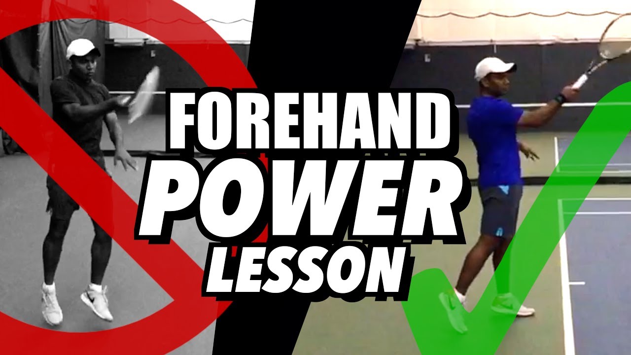 Forehand POWER Tennis Lesson - Kinetic Chain Technique like Federer ...