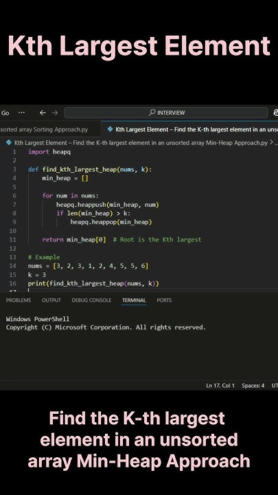 Kth Largest Element – Solve This Must-Know Interview Question! 🚀🔥 - YouTube