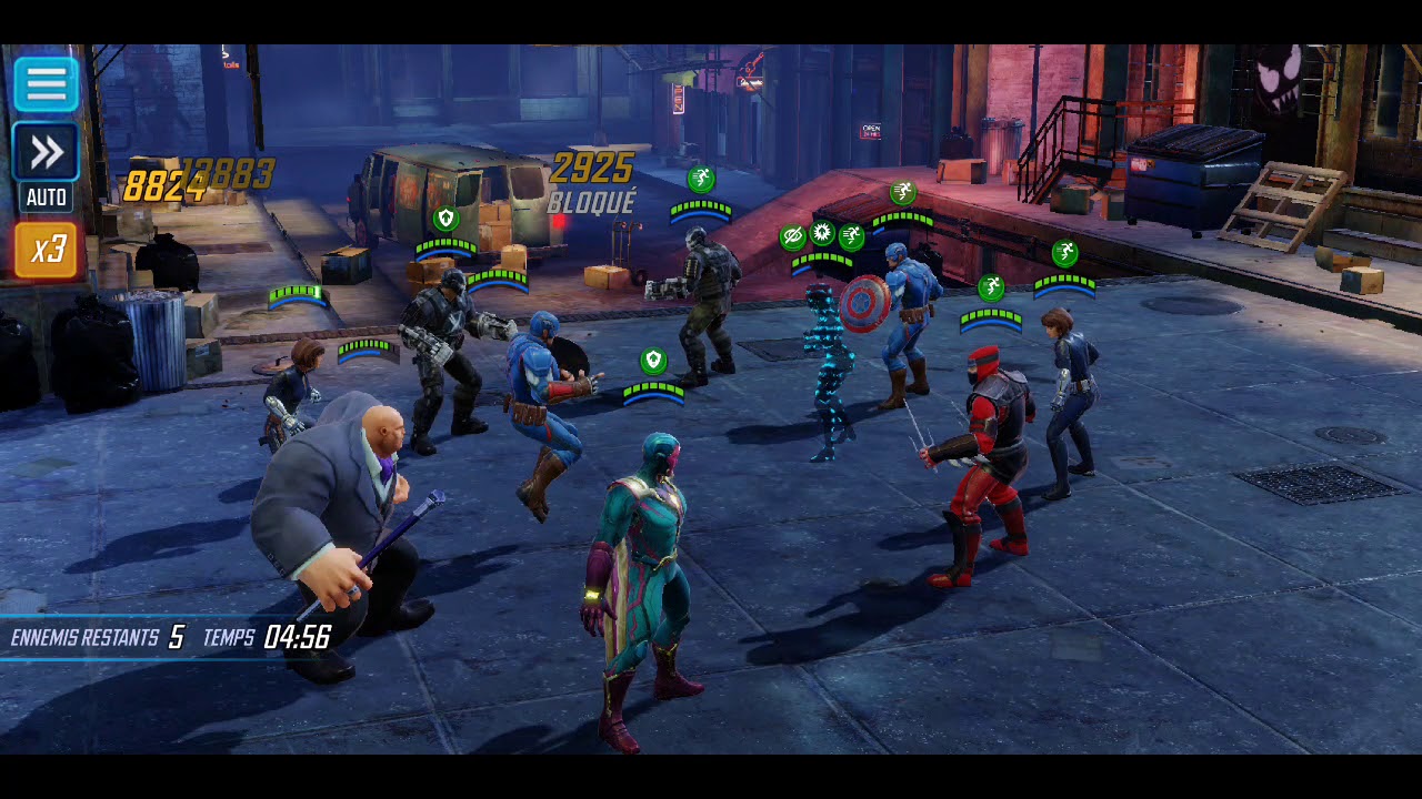 Marvel Strike Force - New Arena Comp that beat Hand Sentry easily - YouTube