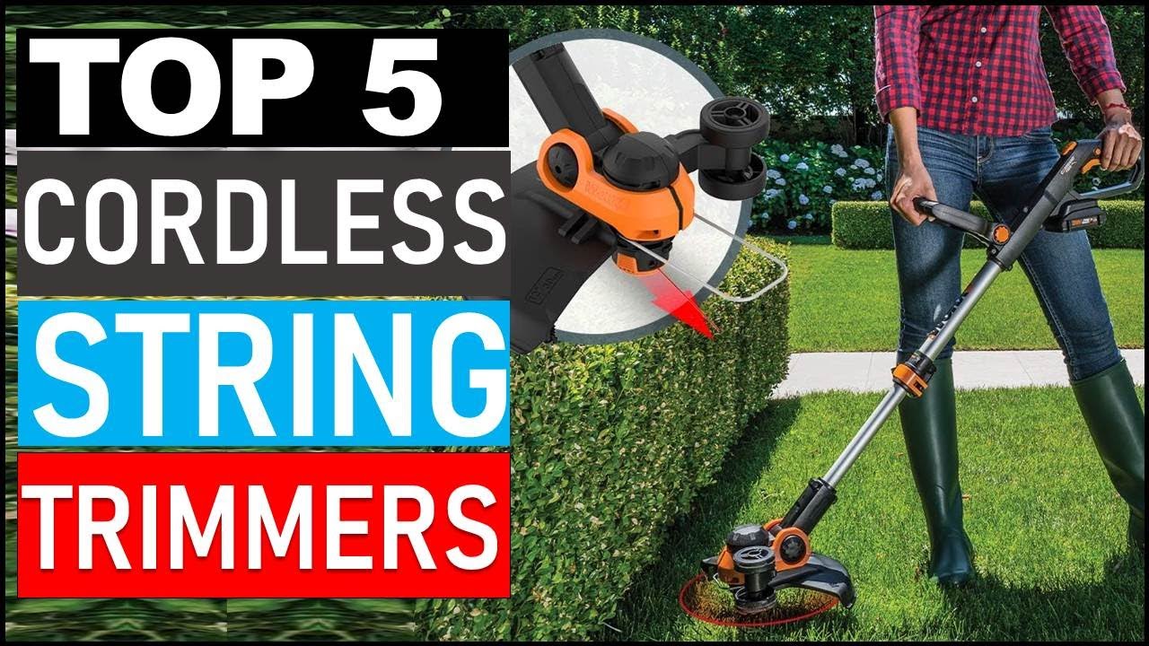 TOP 5 Best Cordless String Trimmers in 2024 - YouTube