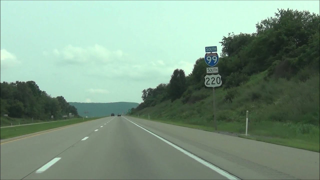 Pennsylvania - Interstate 99 South - Mile Marker 85 to 80 (7/5/15 ...
