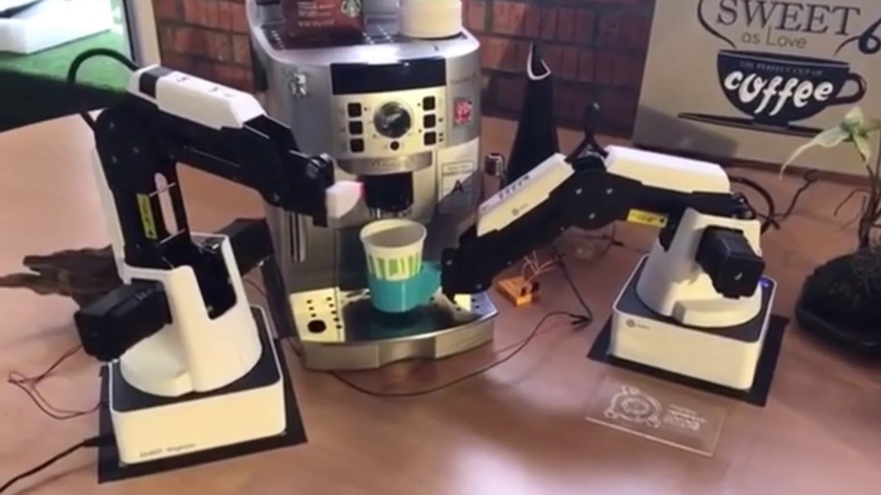 Make coffee & tea by robot no matter breakfast, lunch, tea time, dinner ...